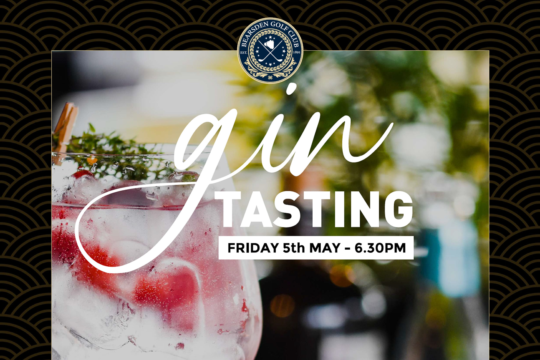 Gin Tasting Evening – 5th May 2023 – Bearsden Golf Club